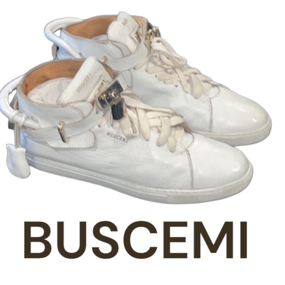 Authentic Buscemi Men’s Signature High Top Leather Sn… - Gem